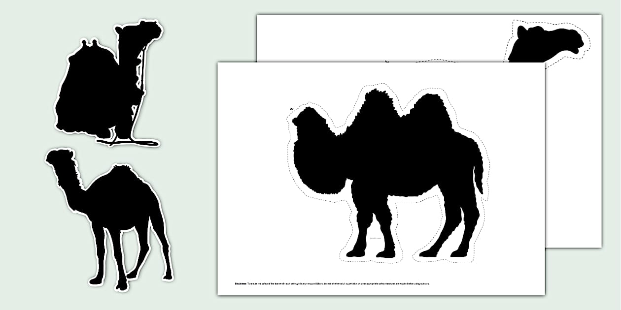 * NEW * Camel Silhouette Cut-Outs (teacher made) - Twinkl