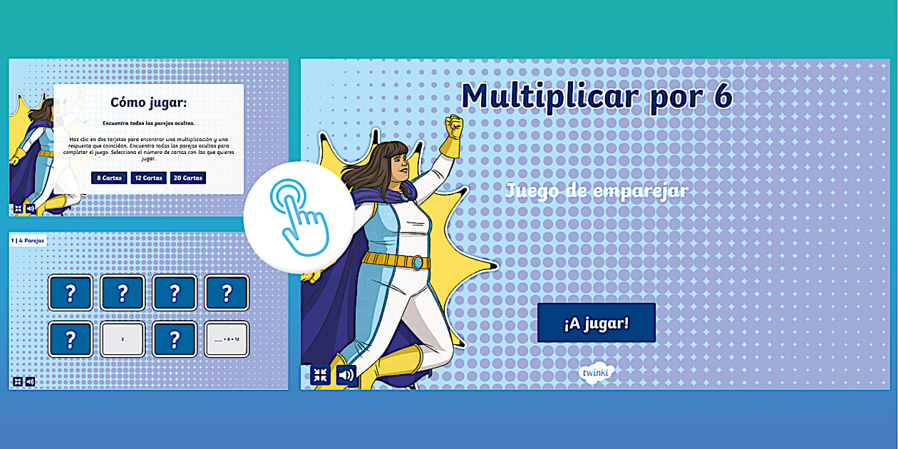 Juego interactivo: Multiplicar por 6 (teacher made) - Twinkl