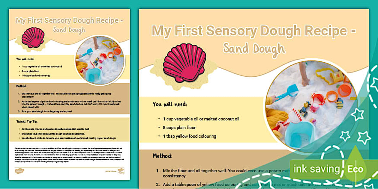 My First Sensory Dough Recipe — Sensory Sand Dough