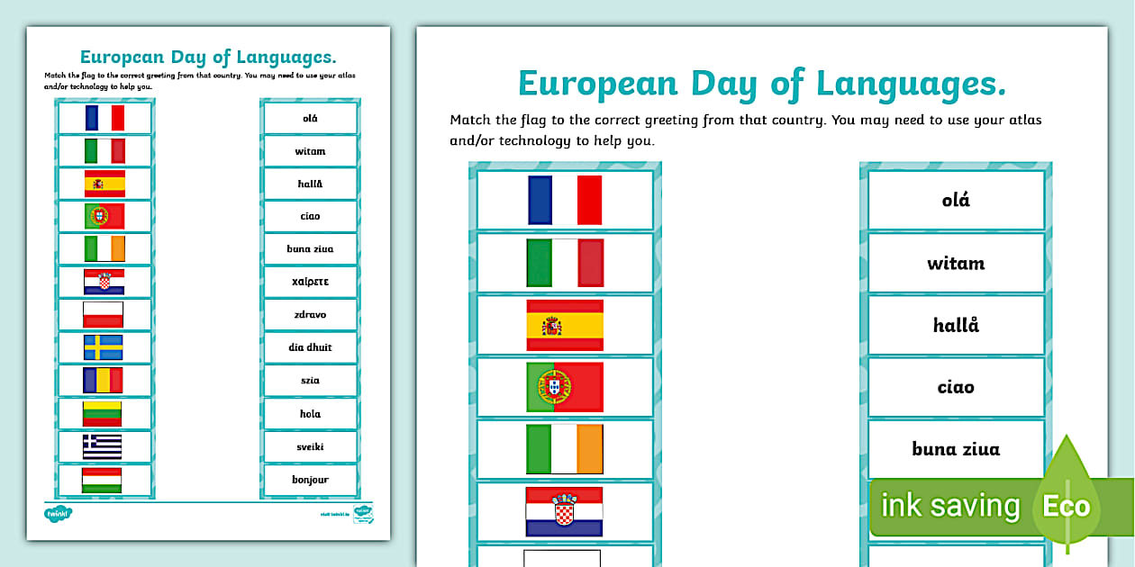 European Day Of Languages Flags | Languages | Twinkl