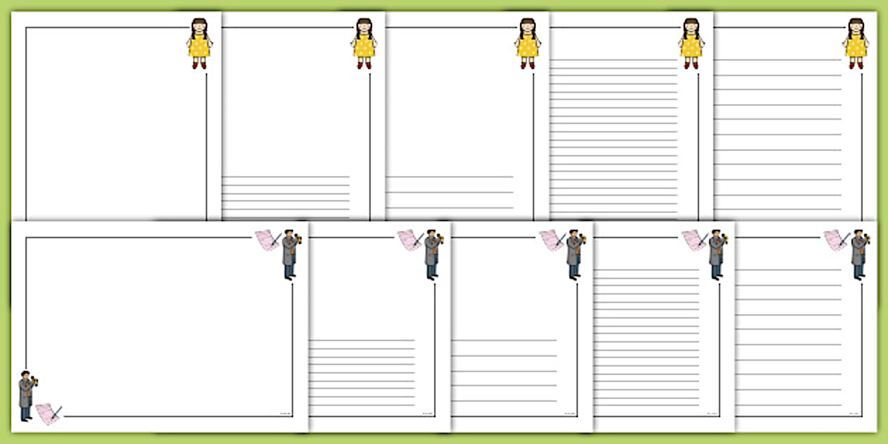 Miss Polly Had a Dolly Page Borders (teacher made) - Twinkl