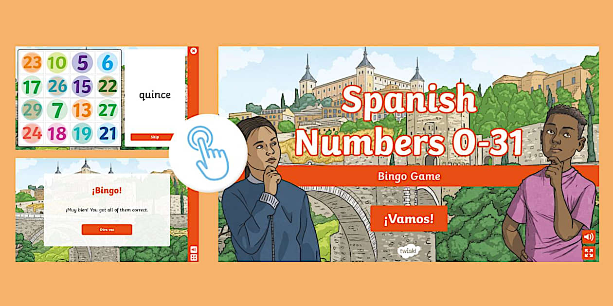 👉 Spanish: Numbers Interactive Game