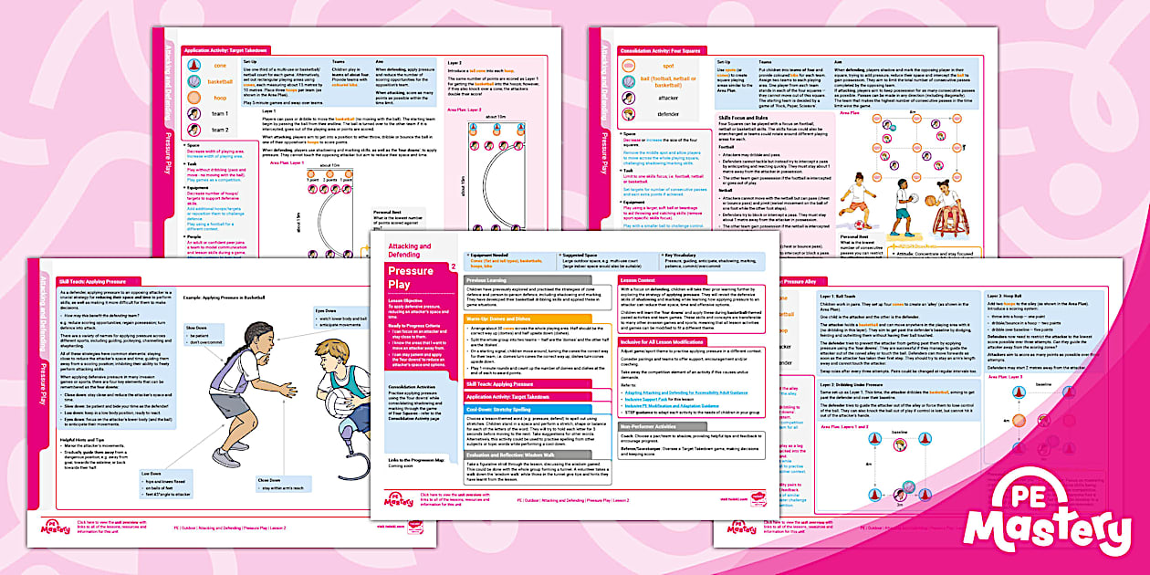 PE Mastery: Y6/7 Attacking & Defending L2 - Pressure Play