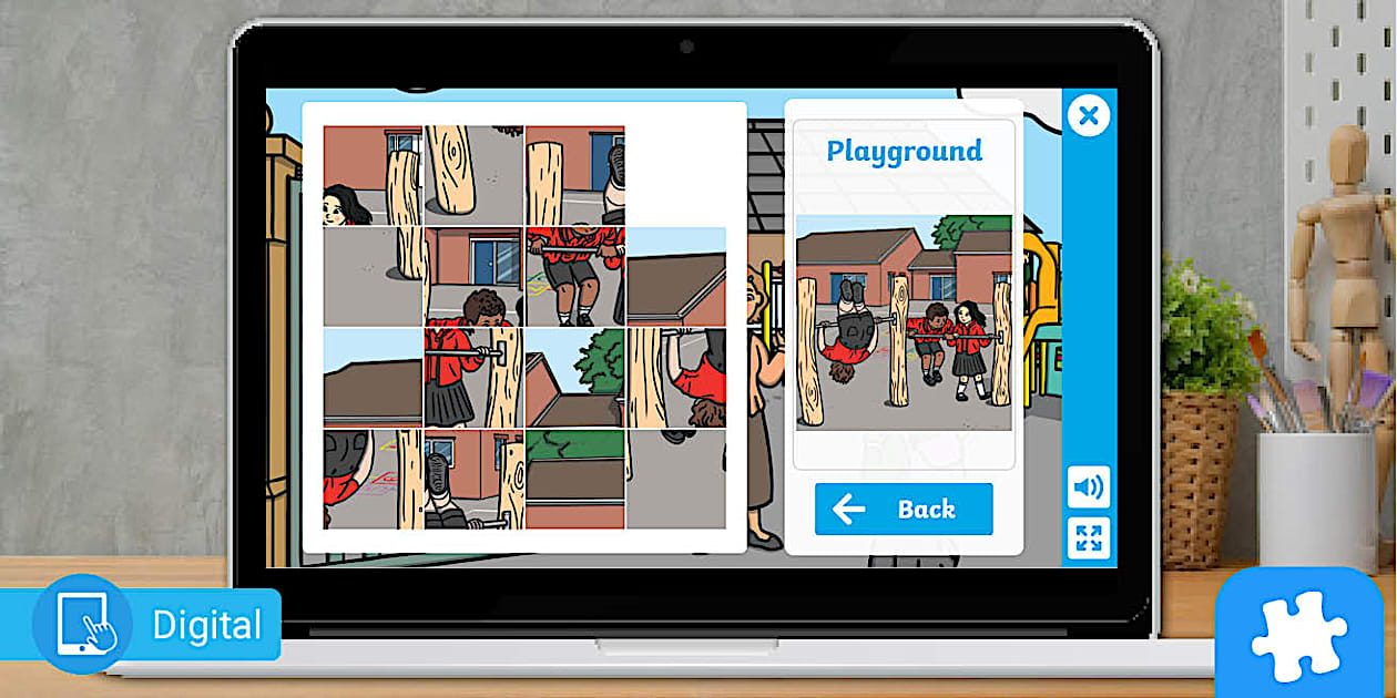 Back to School Picture Slider Puzzle Game | Twinkl Go!