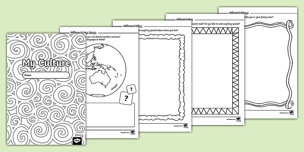 My Culture Booklet (teacher made) - Twinkl