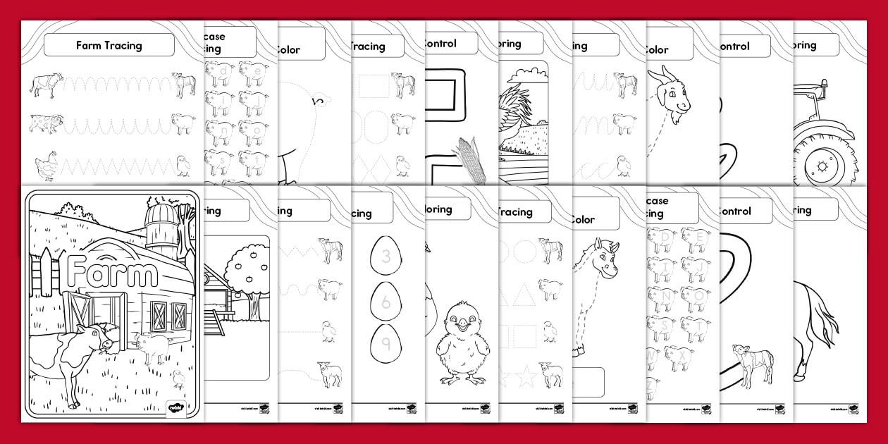 Farm Toddler Busy Book (teacher made) - Twinkl