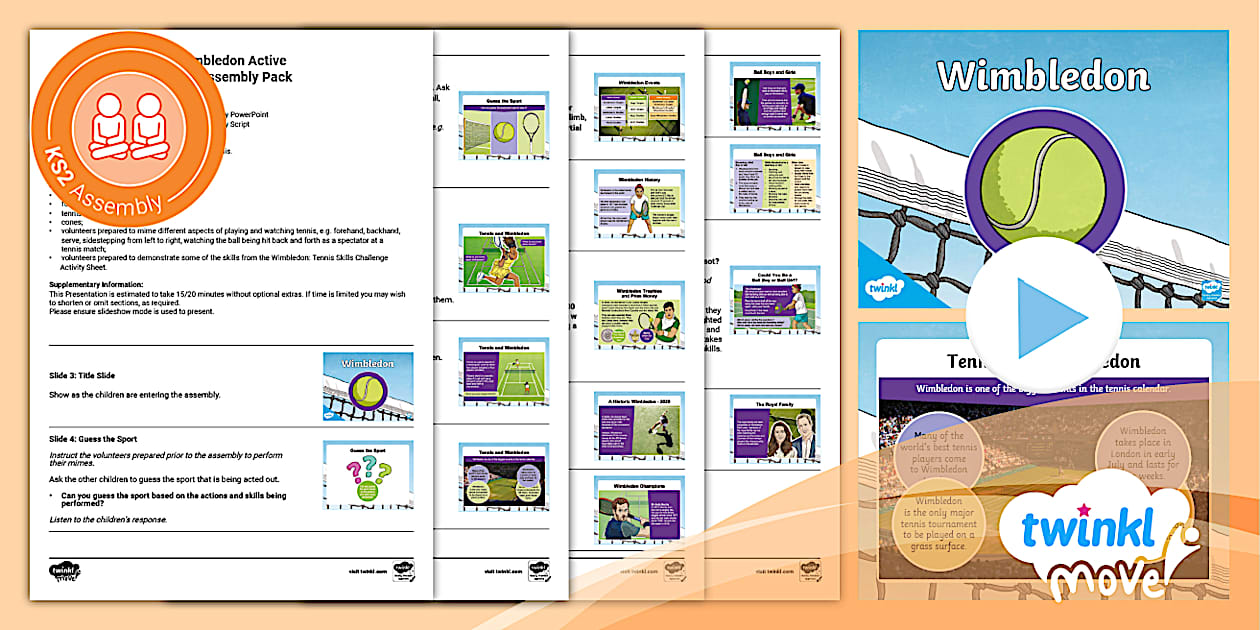Wimbledon Assembly | Twinkl Move PE | Active Assembly KS2