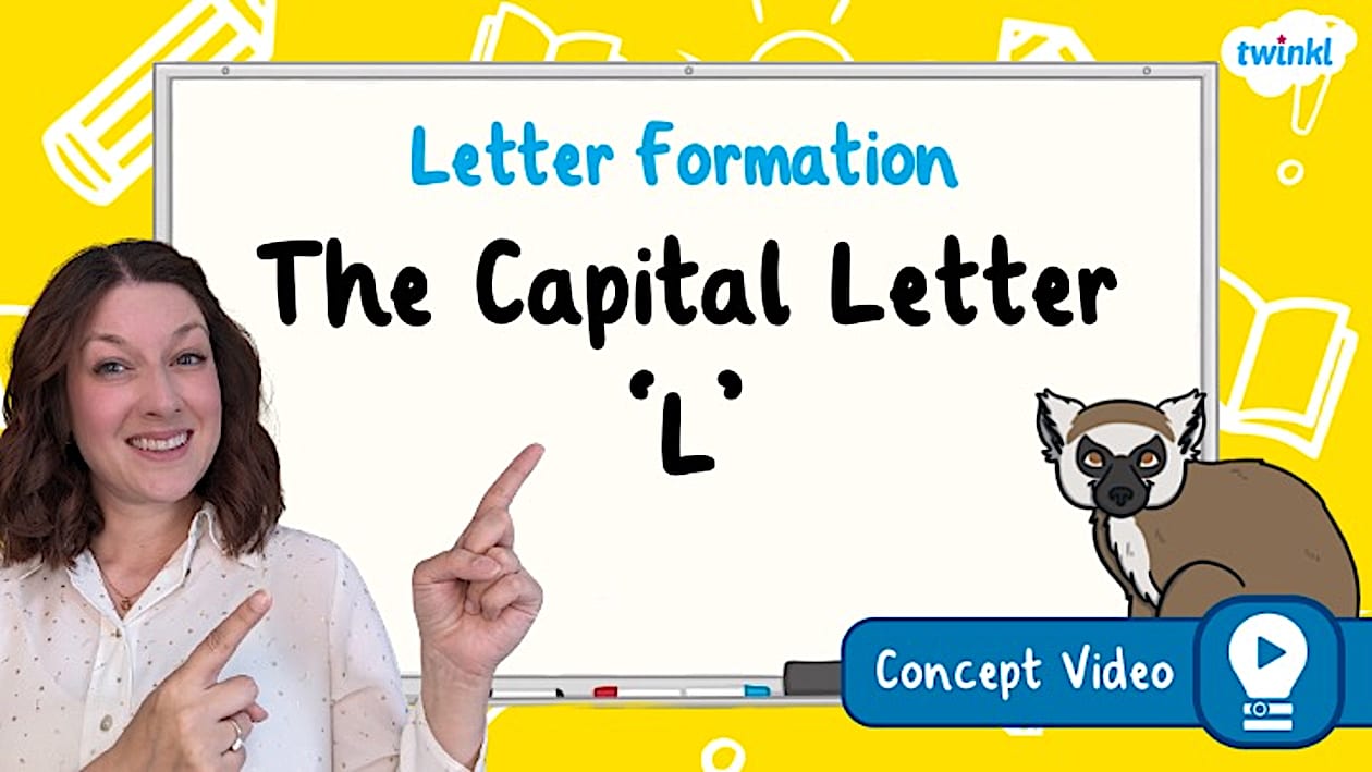 The Capital Letter 'L' | KS1 Letter Formation Handwriting Concept Video