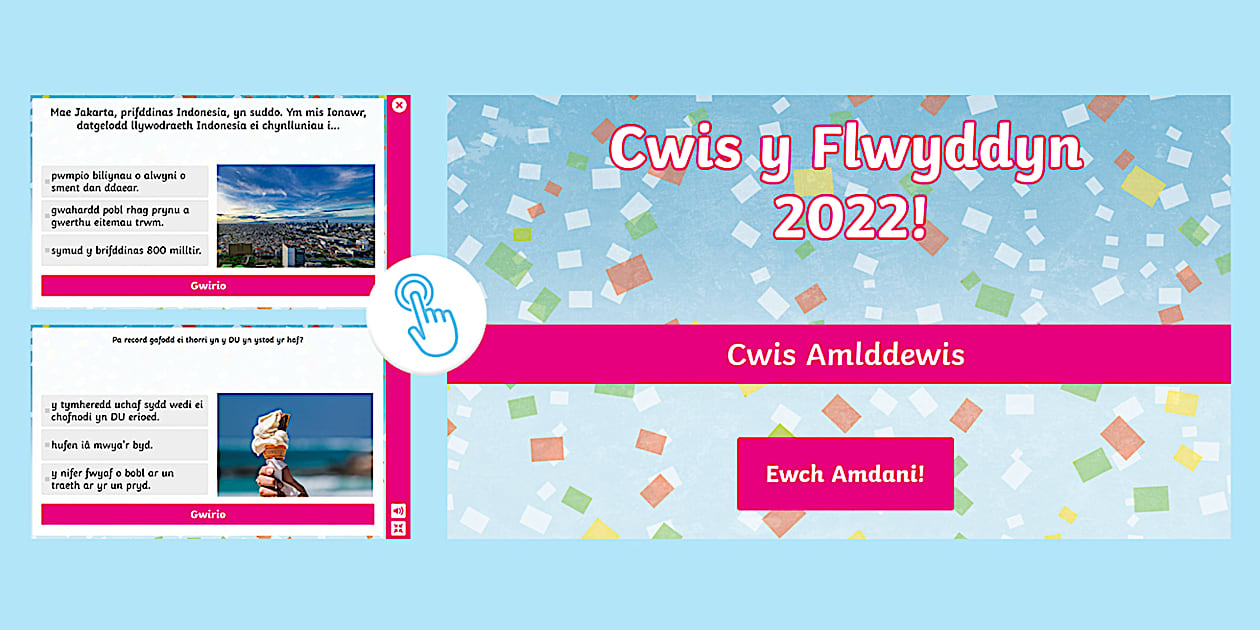 Newyddion: Cwis Rhyngweithiol 2022 (Teacher-Made) - Twinkl
