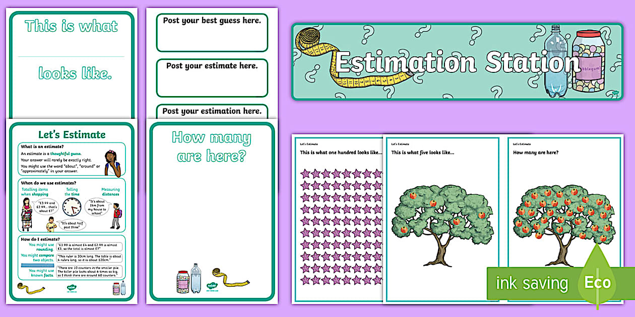 Estimation Station | Estimation Display Pack | Twinkl