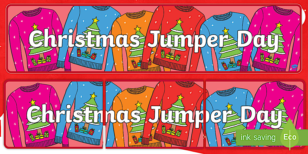 Christmas Jumper Day Display Banner | Twinkl Resources