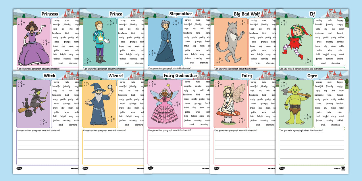 Character Description Writing Frames | KS1 English Resource