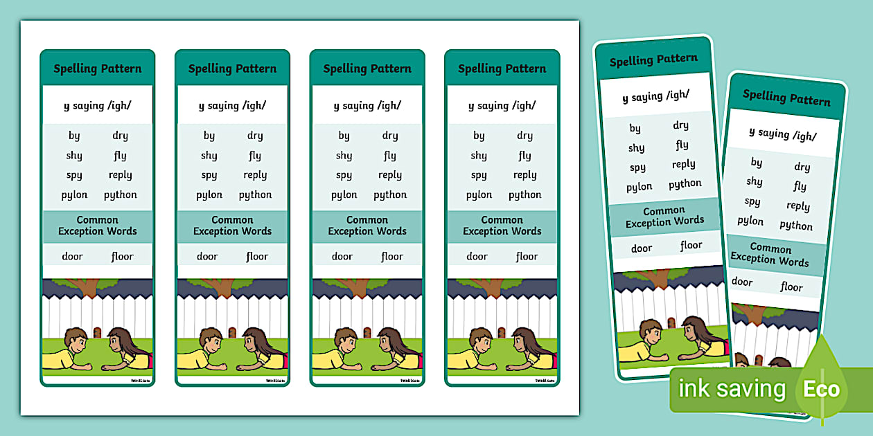 Black and White Level 6 Week 1 Spelling Bookmarks - Twinkl