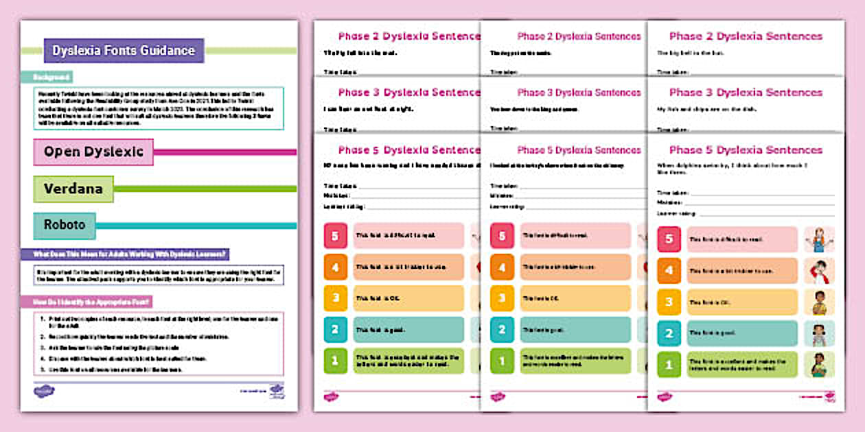 Dyslexia Fonts Guidance and Identifying the Right Font Tool