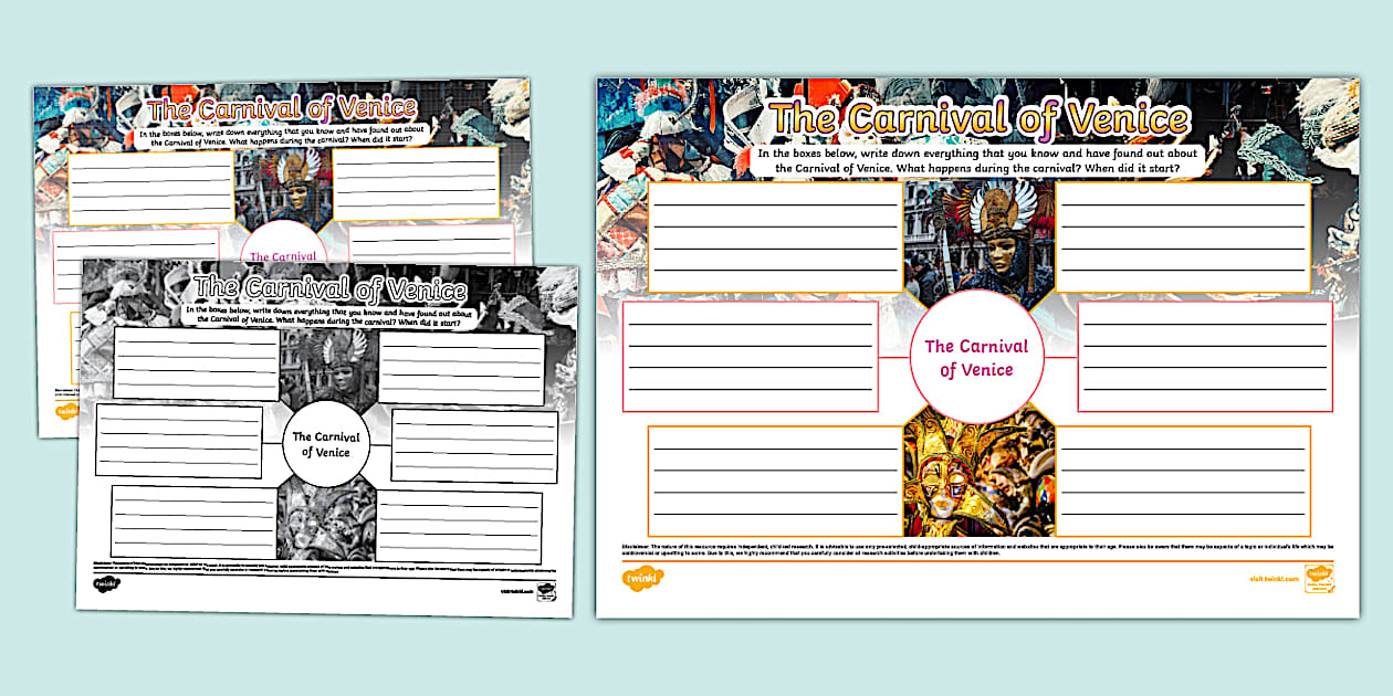 The Carnival of Venice Mind Map (teacher made) - Twinkl