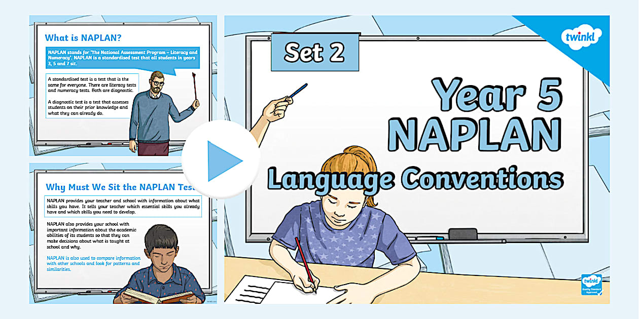 Understanding NAPLAN - Conventions of Language Year 5 PowerPoint/Google ...