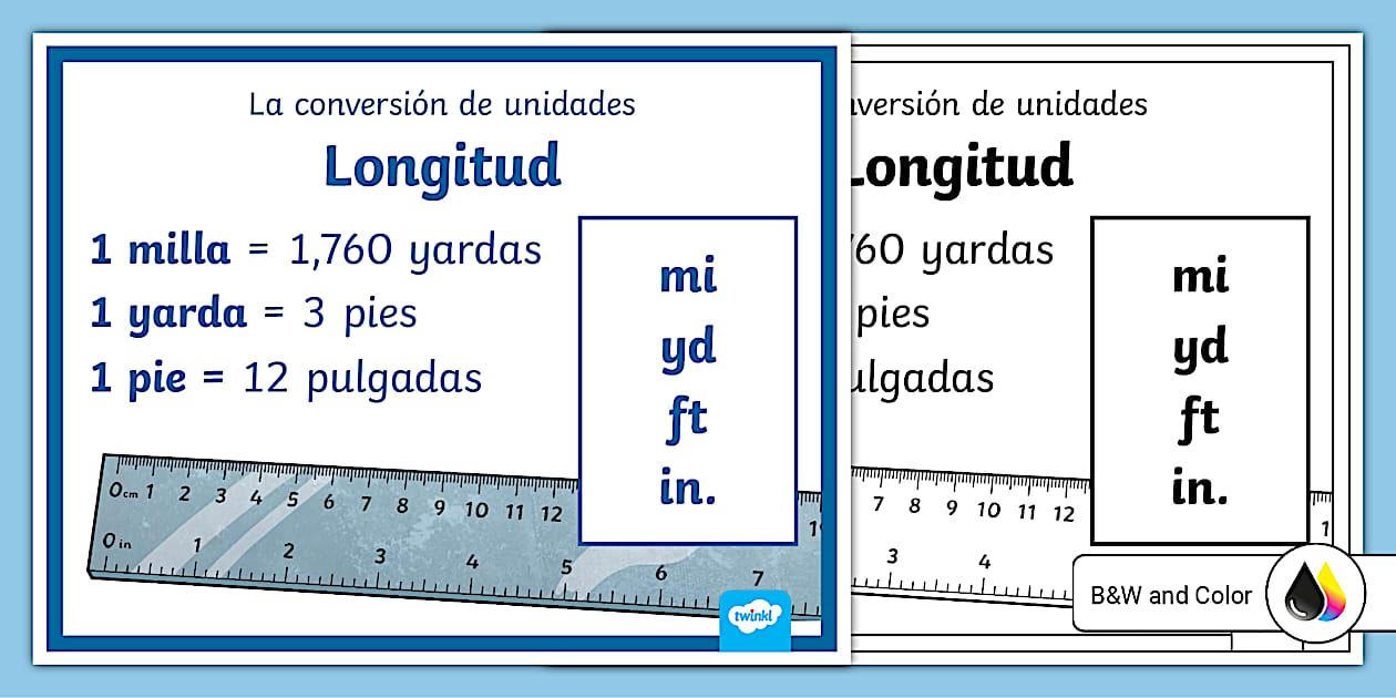 Conversión de medidas | Twinkl USA (teacher made) - Twinkl