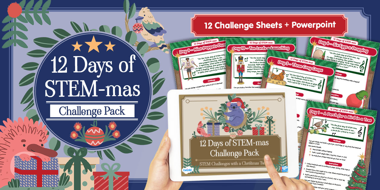 12 Days of STEM-mas Challenge Pack