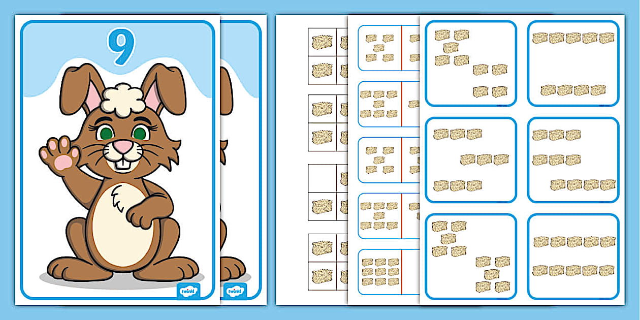 👉 Finding and Sorting 9 and 10: Feed the Rabbits Activity