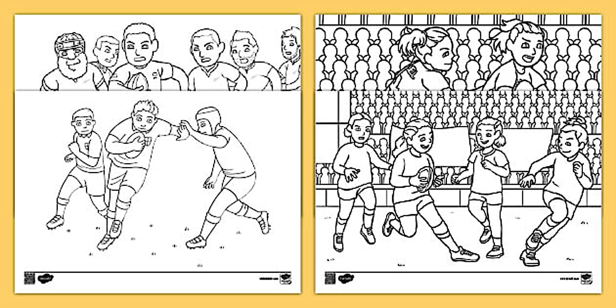 NRL Colouring Pages | Rugby Players | Primary Resource
