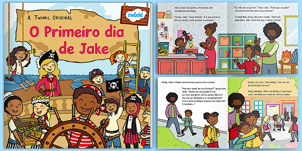O Primeiro Dia de Jake - eBook (teacher made) - Twinkl