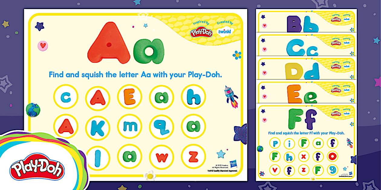 FREE! - Play-Doh: Alphabet Find and Squish Activity Mats