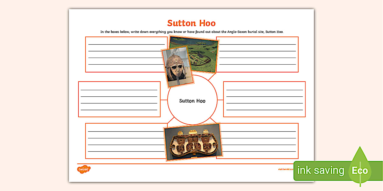 Sutton Hoo Mind Map (teacher made) - Twinkl