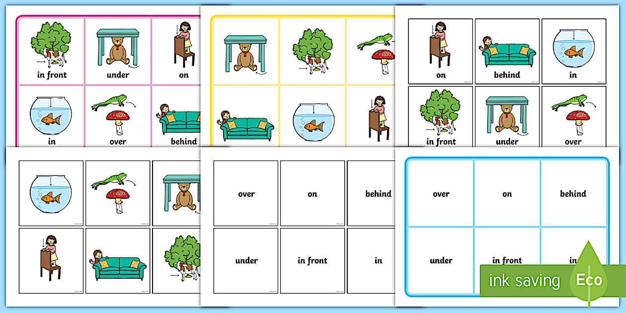 Preposition Bingo | Preposition Practice (teacher made)