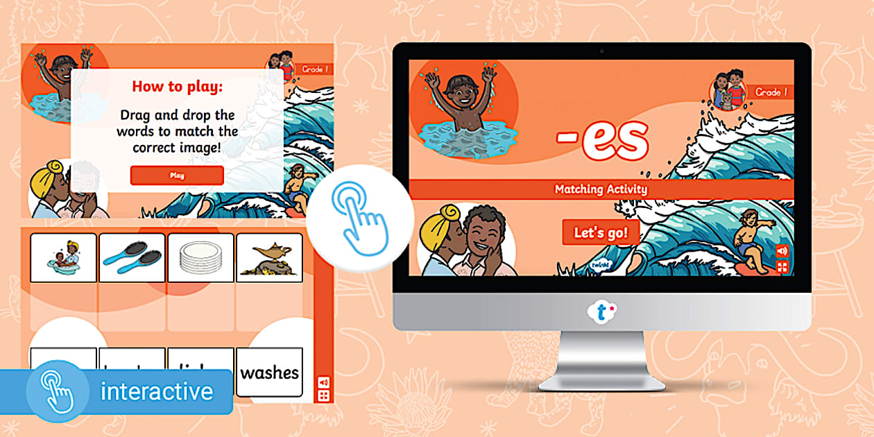 Grade 1 Phonics –es Interactive Go! Game (teacher made)