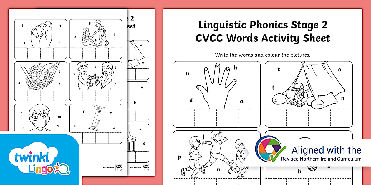 Linguistic Phonics Stage 2 CVCC Activity Sheet - Twinkl