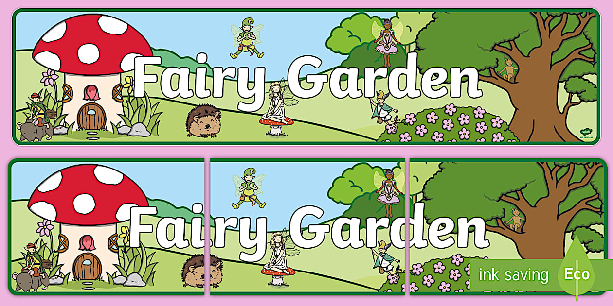 Fairy Garden Display Banner (teacher made) - Twinkl
