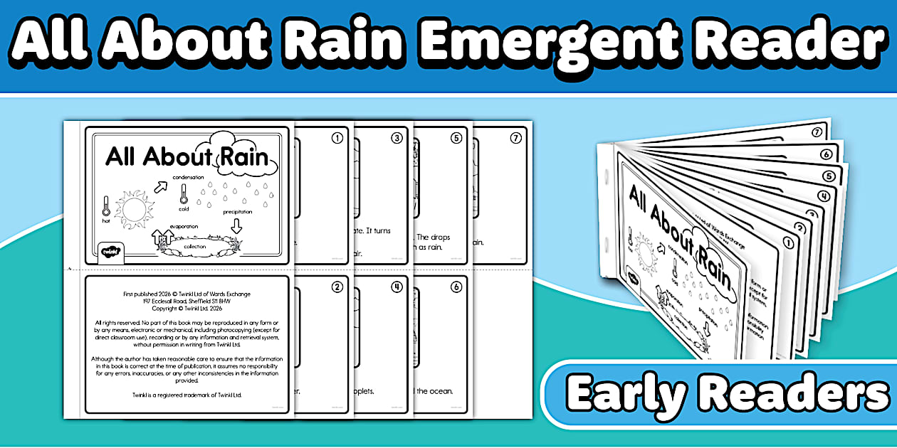 All About Rain Emergent Reader