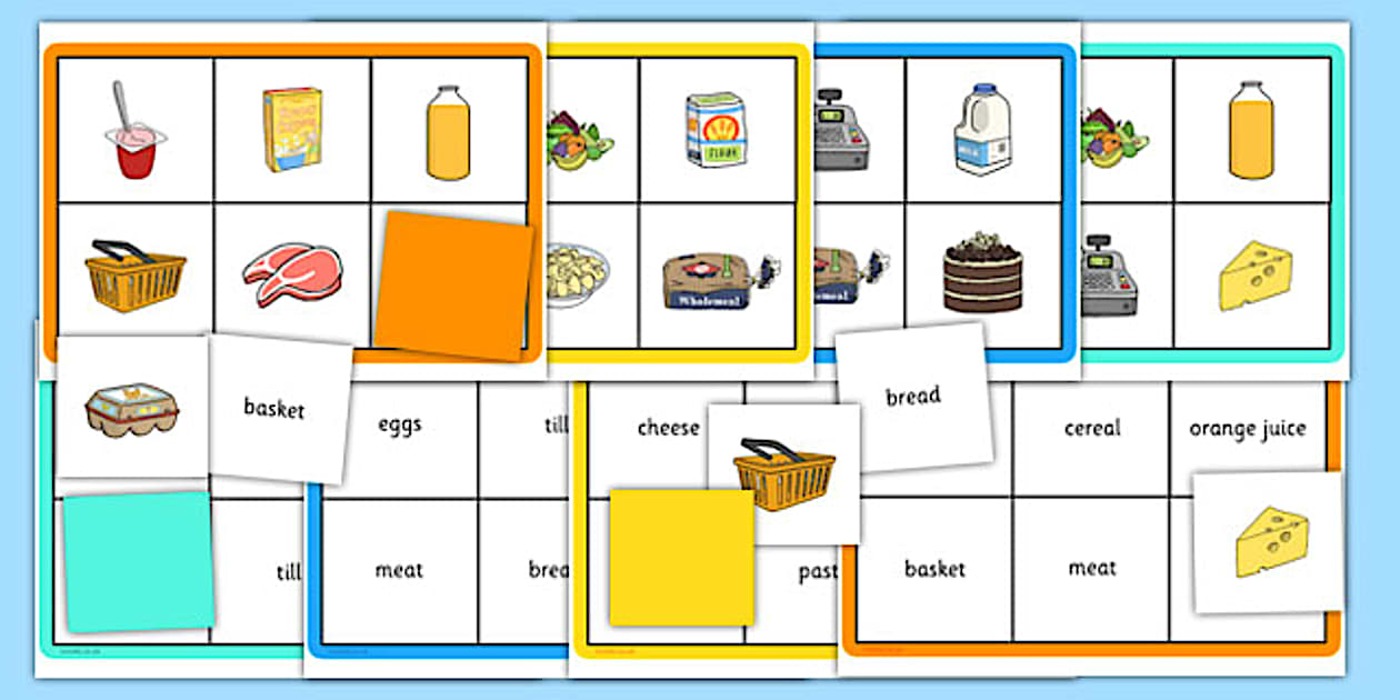 Supermarket Lotto Game (teacher made) - Twinkl
