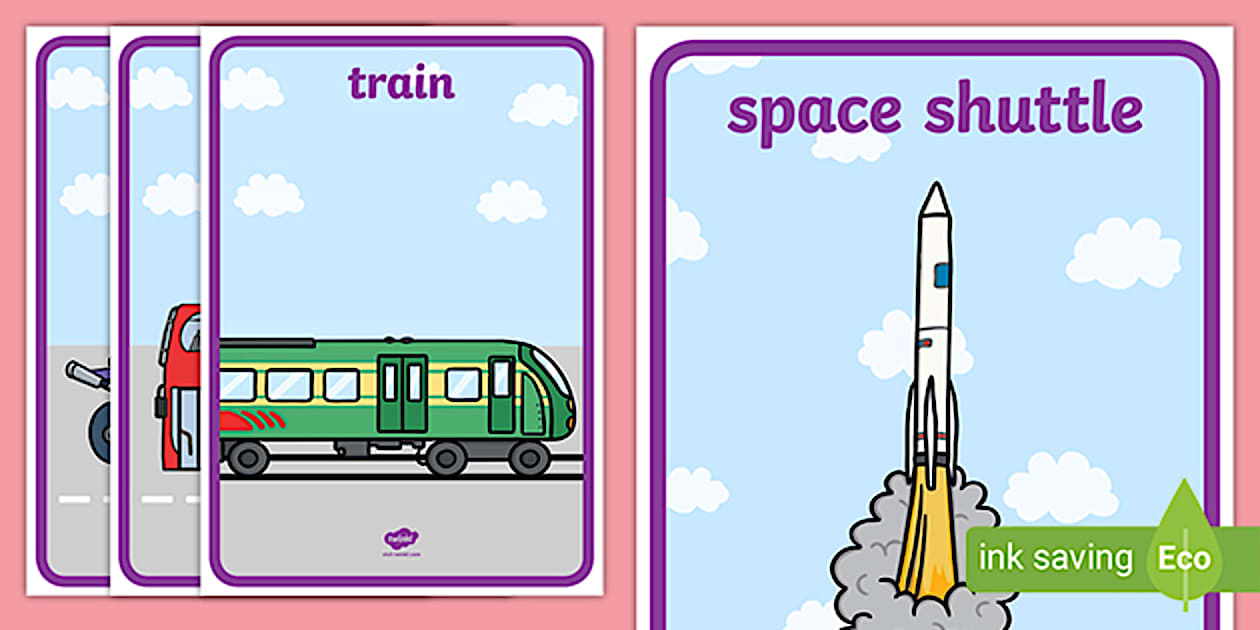 Transport Display Posters (teacher made) - Twinkl