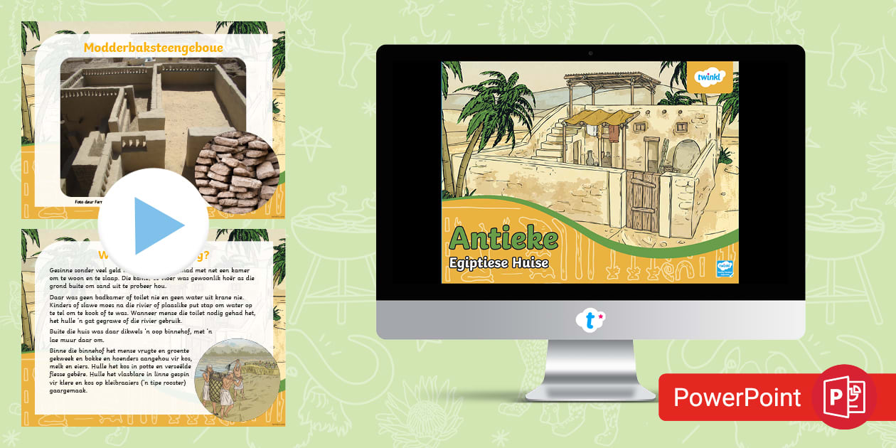 Antieke Egiptiese-Huise PowerPoint (Teacher-Made) - Twinkl