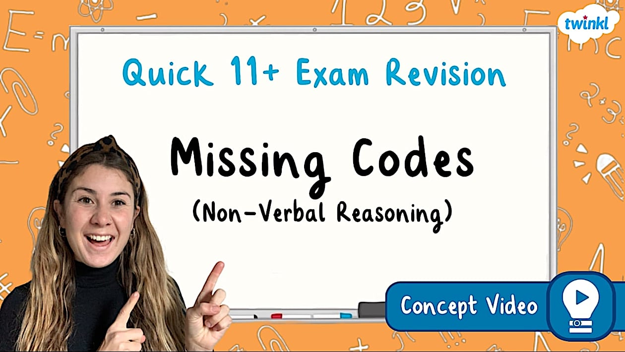 👉 Breaking the Code (Non Verbal Reasoning) | 11+ Exams Concept Video
