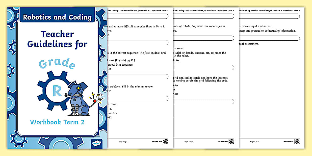Robotics and Coding – Grade R Term 2 Teacher Guidelines