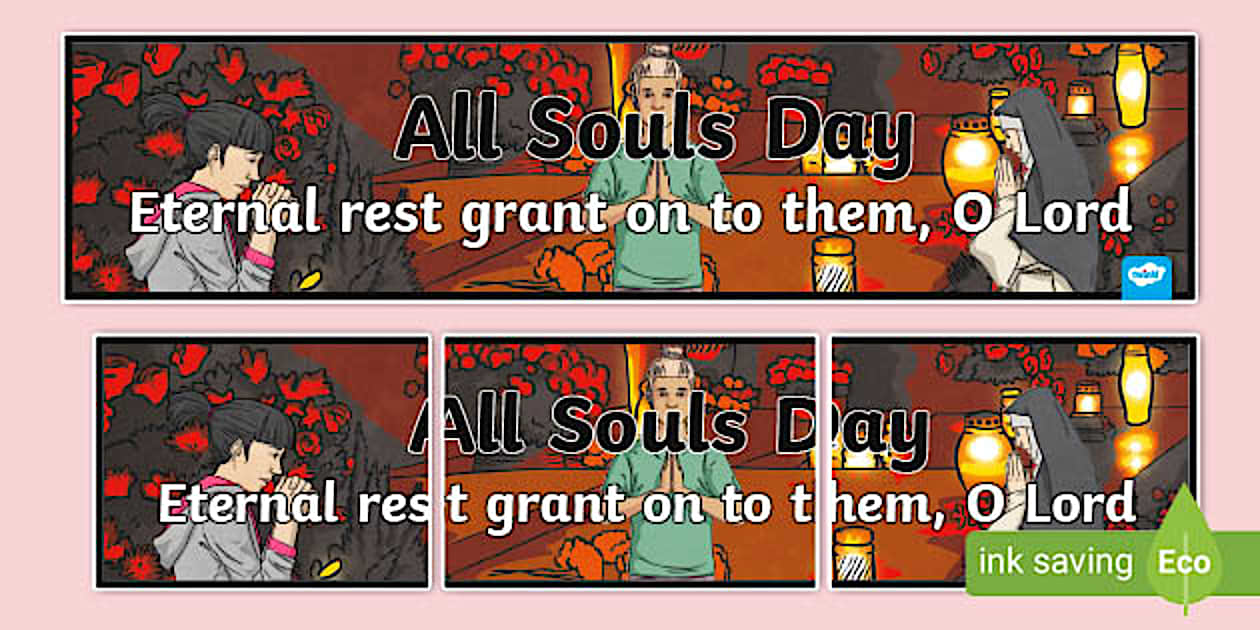 All Souls Day Display Banner - Twinkl