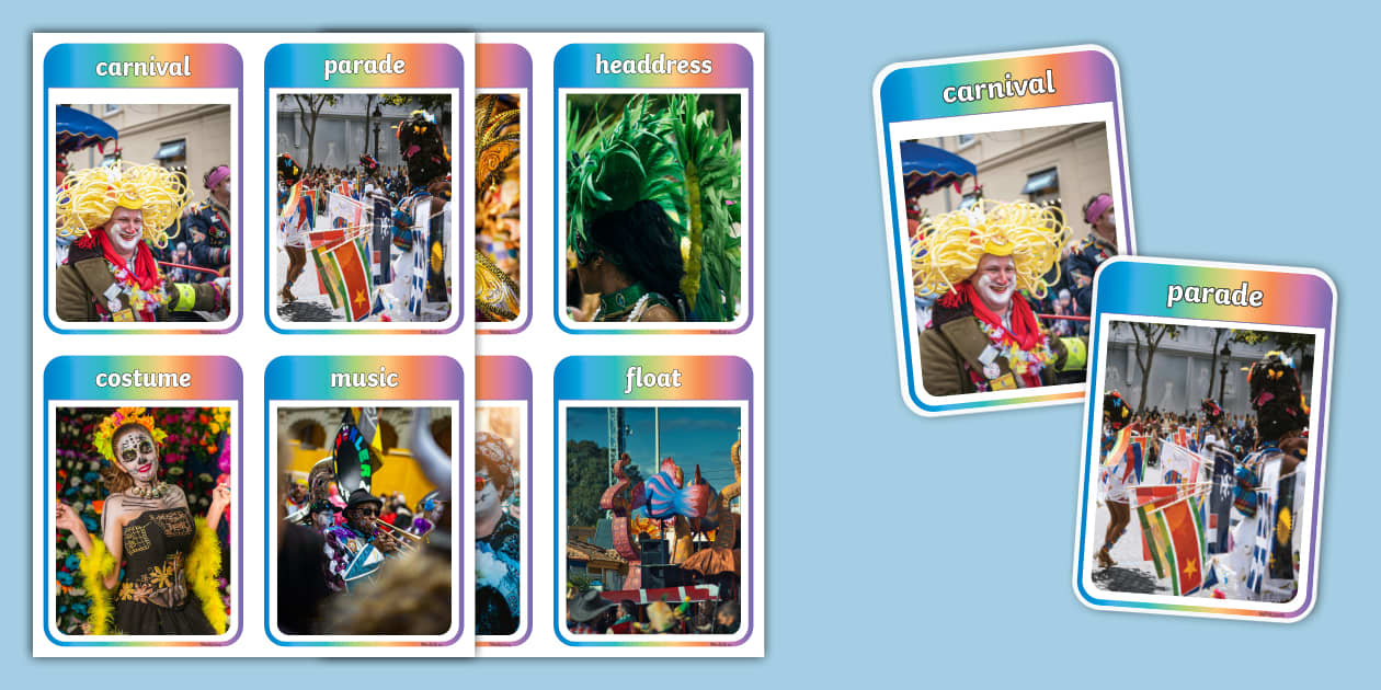 Carnival Photo Flashcards (teacher made) - Twinkl