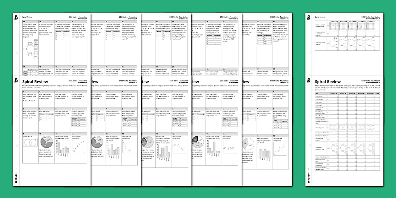 👉 GCSE Statistics Review Foundation | Revision | Beyond Maths