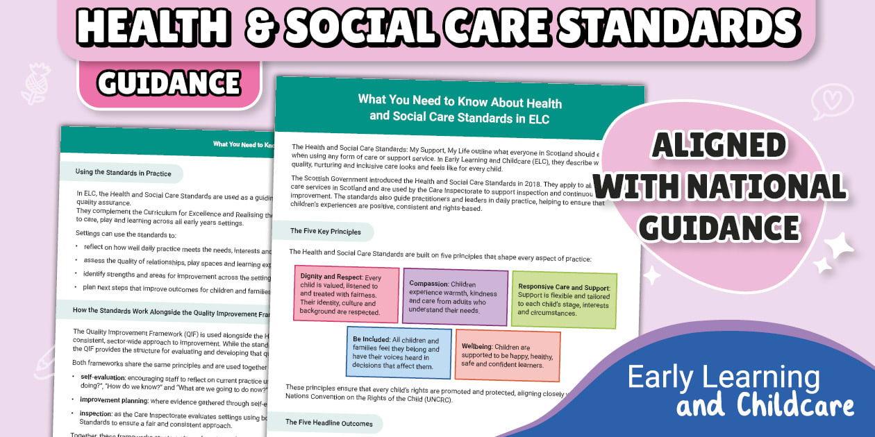 What I Need to Know: Health and Social Care Standards in ELC