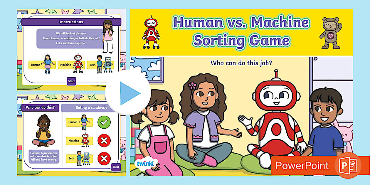 Human vs. Machine Sorting: Artifical Intelligence - Twinkl