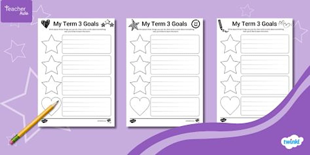 My Term 3 Goals (teacher made) - Twinkl