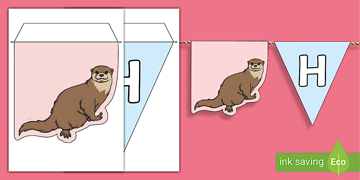 Otter Bunting - Primary Resources (teacher made) - Twinkl