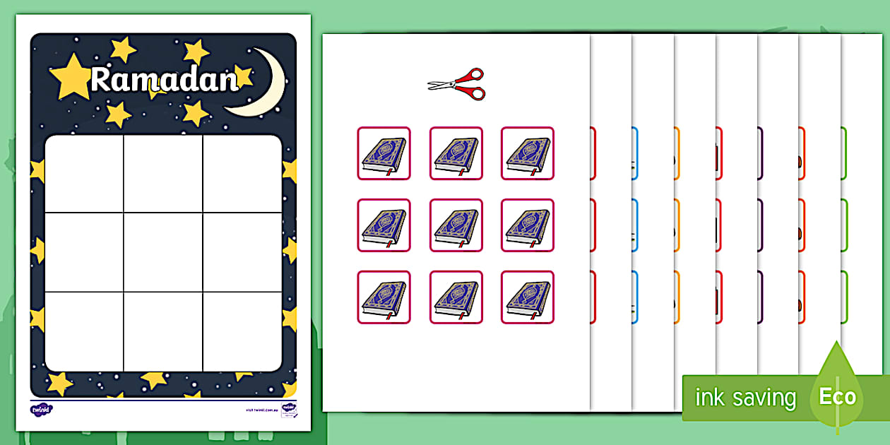 SA Ramadan 3 in a Row Game (teacher made) - Twinkl