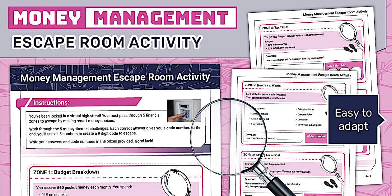 Money Management Escape Room