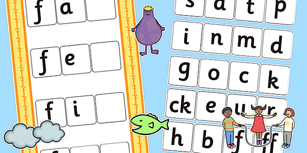 ‘f’ CVC Words Activity – Phonics Worksheet Resource