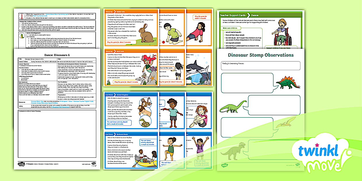 👉 Twinkl Move - Reception Dance: Dinosaurs Lesson 6 - Dinosaur Developers
