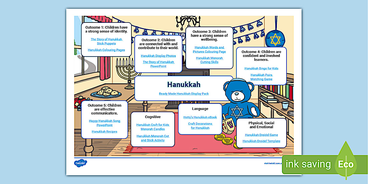 Hanukkah Topic Planner (teacher made) - Twinkl