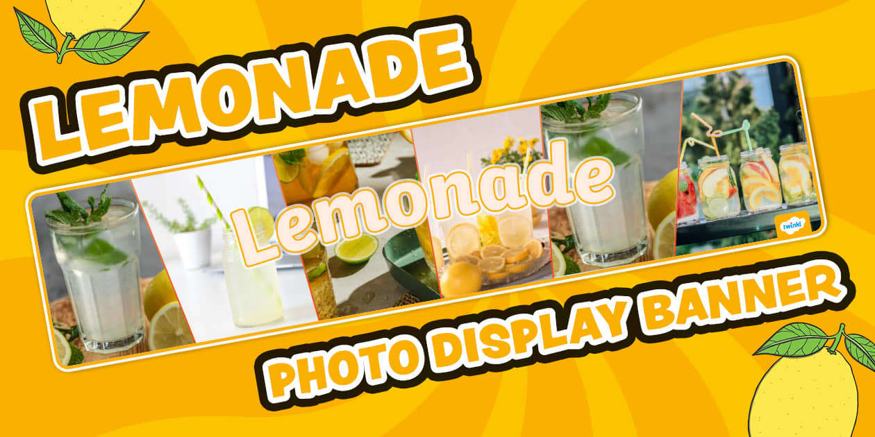 Lemonade Photo Display Banner